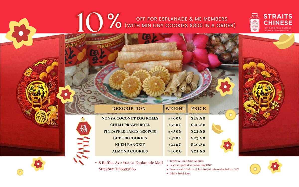 Straits Chinese Signatures - Esplanade Mall