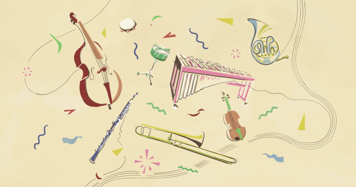 orchestra instruments position